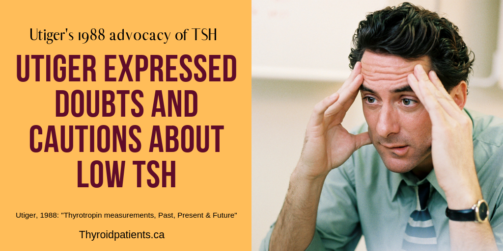A Dialogue with Utiger: T3-based thyroid therapy over-suppresses TSH ...